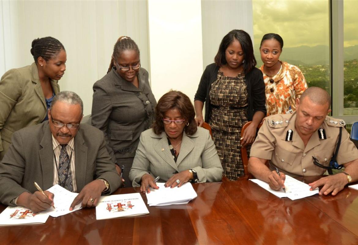 National Security Ministry signs MOU | Jamaica Social Investment Fund ...